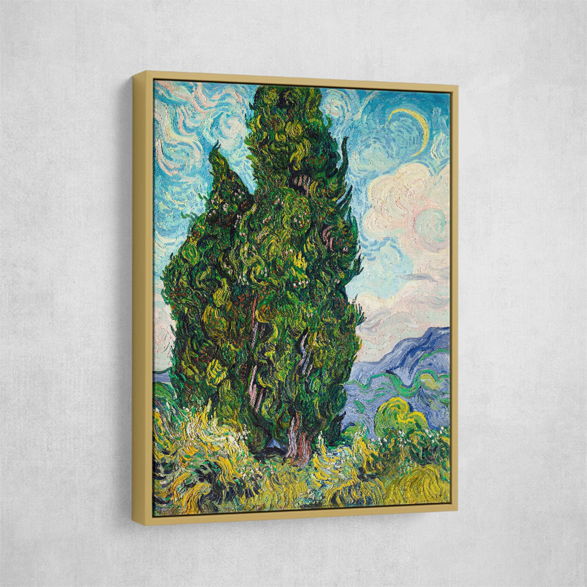 Cypresses (1889) by Vincent Van Gogh Wall Art